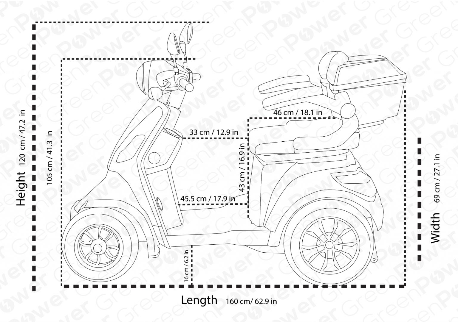 Electric Mobility Scooter FASTEST - Green Power